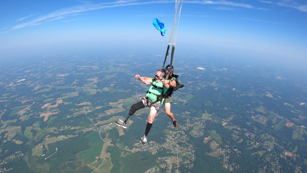 Skydiving Adventure Marks Triumph Over Adversity for Robert Griffin