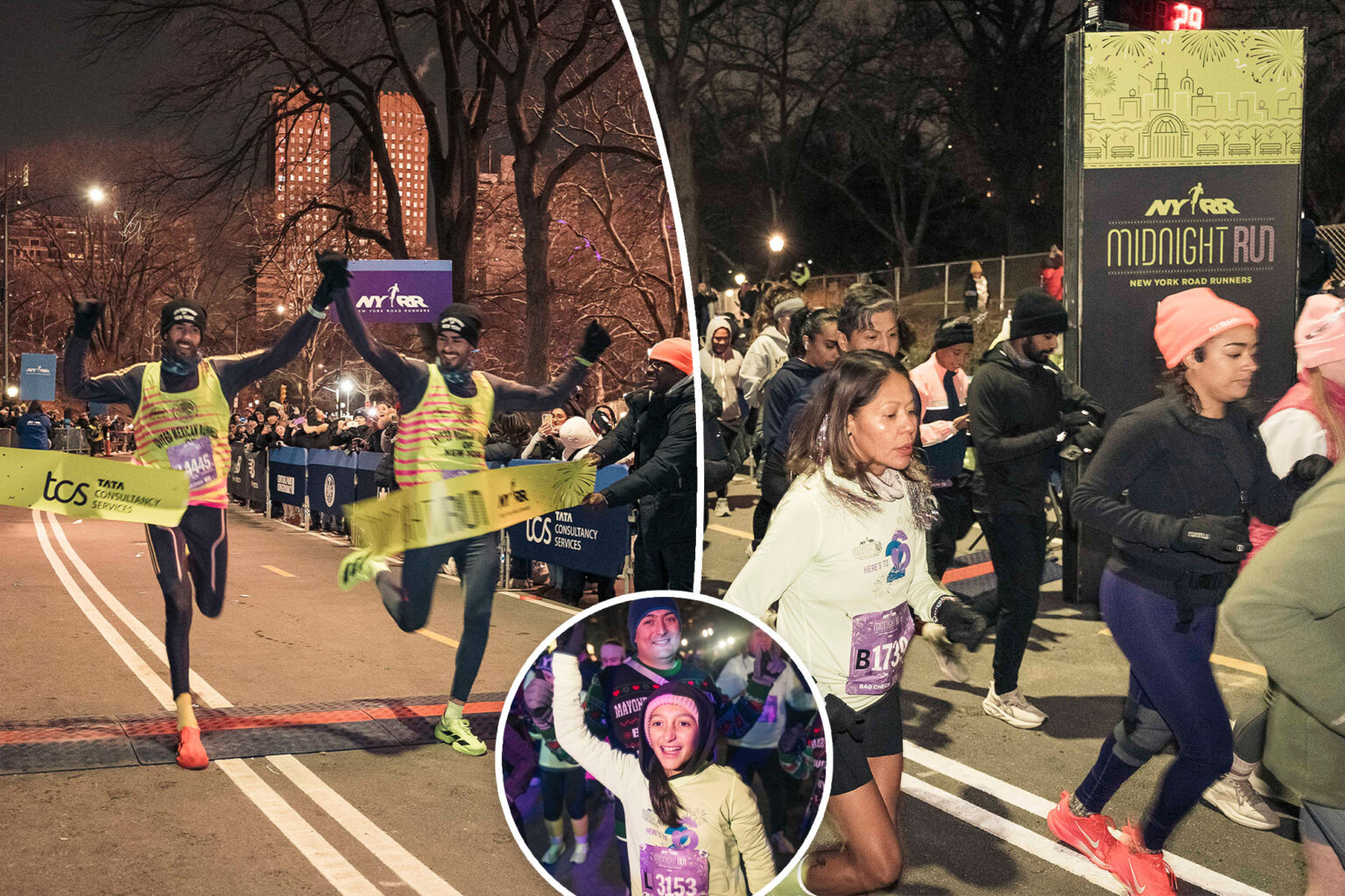 Thousands Race into 2026 at New York's Midnight Run in Central Park